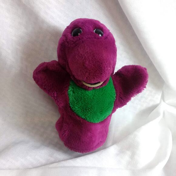 Golden Bear Company | Toys | Vintage Barney Hand Puppet 9s Plush Purple ...